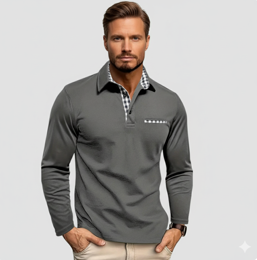 Robin™ | Long-sleeve polo shirt – SkandiaModa